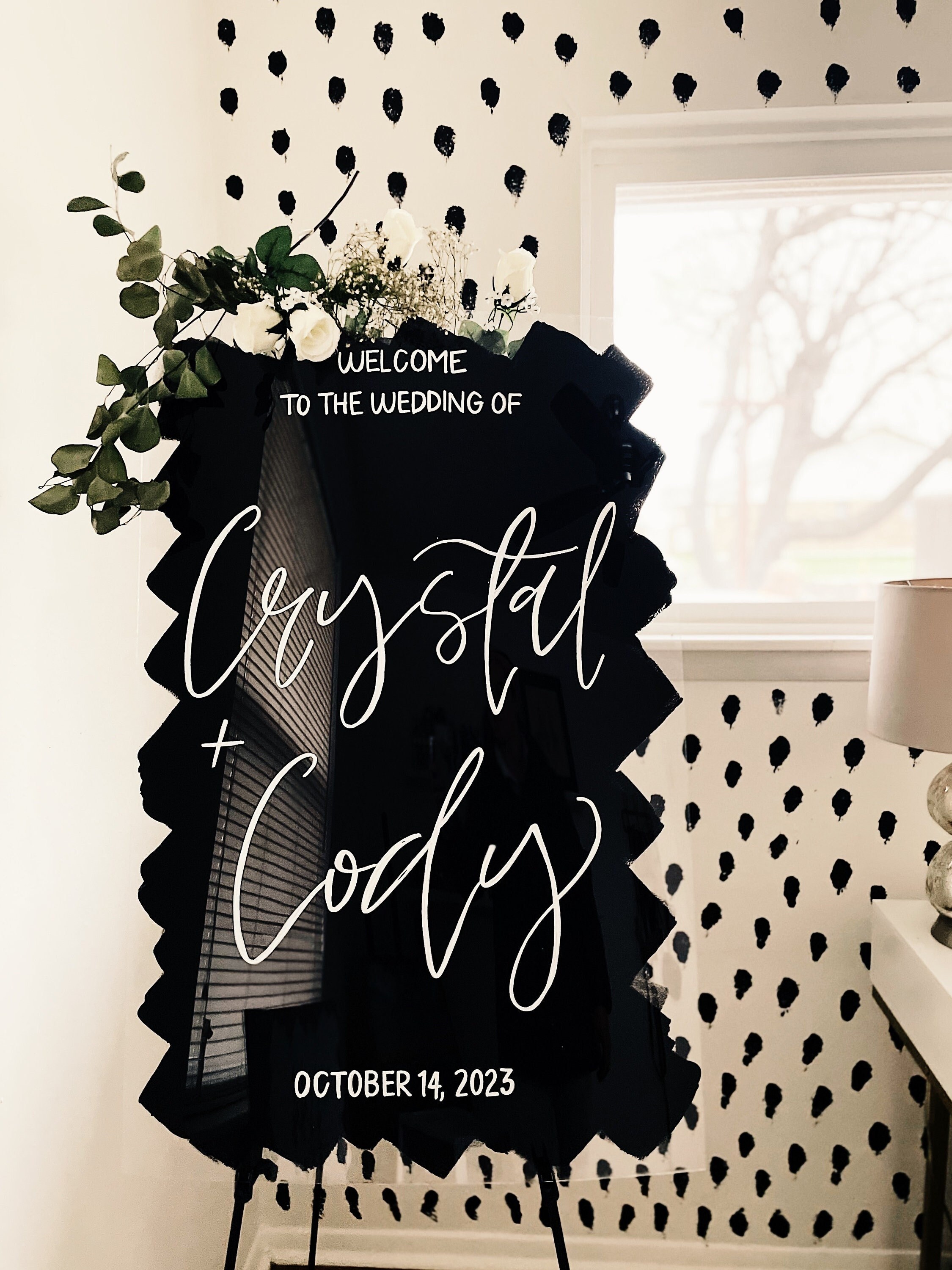 Calligraphy Wedding Welcome Sign, Welcome Sign, Wedding Sign ...