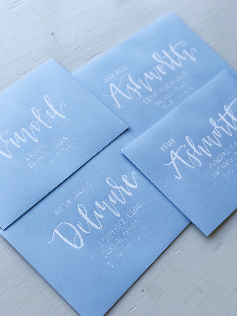Handwritten Calligraphy Envelope Addressing Calligraphy - Etsy