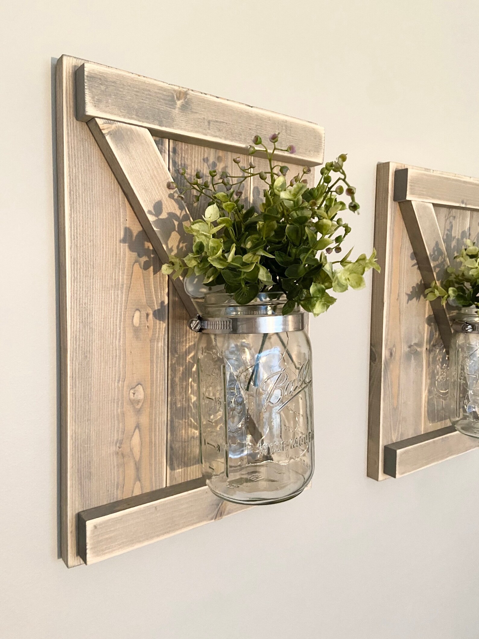 Pair of Sconces Fall decor Rustic home decor Rustic Wall | Etsy