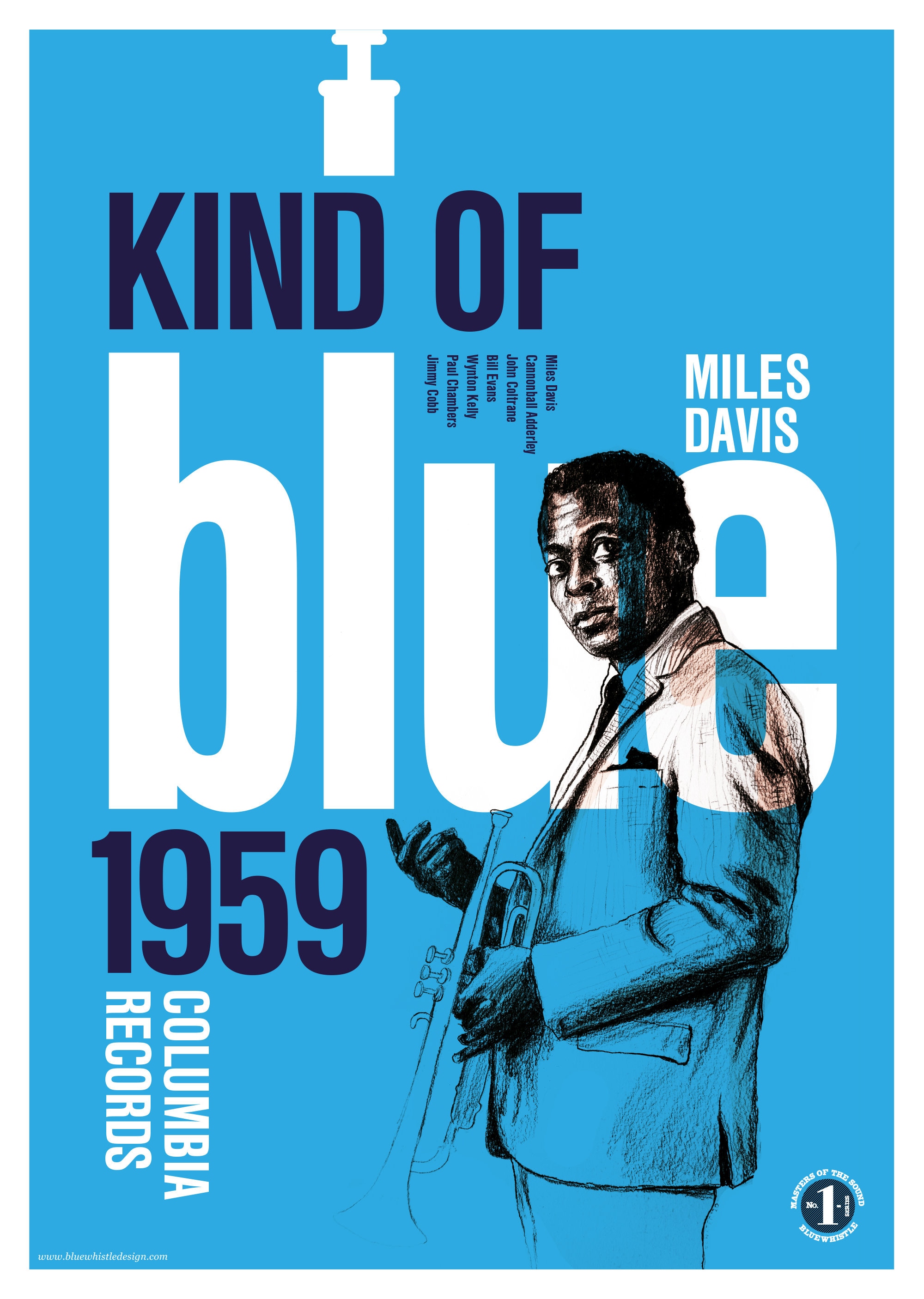 Miles Davis "kind of Blue", A3 Art Poster Print, Unframed - Etsy