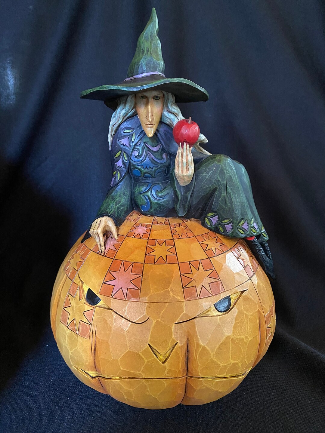Jim Shore, Heartwood Creek, Sweet & Sour Two-sided Halloween Figurine ...