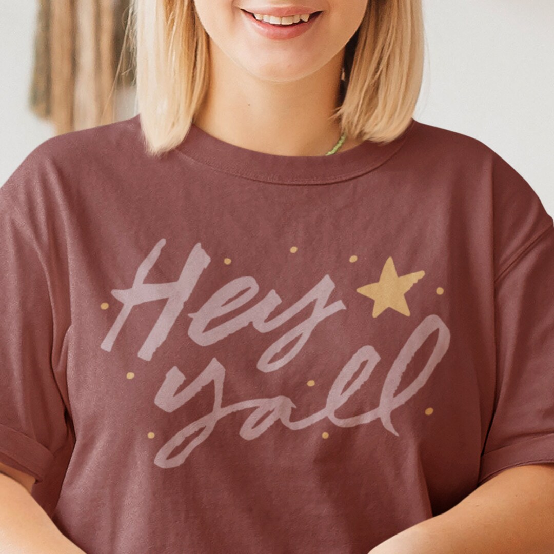 Womens Hey Yall Tee, Southern Tee, Country Tshirt, Yee Haw T-shirt ...