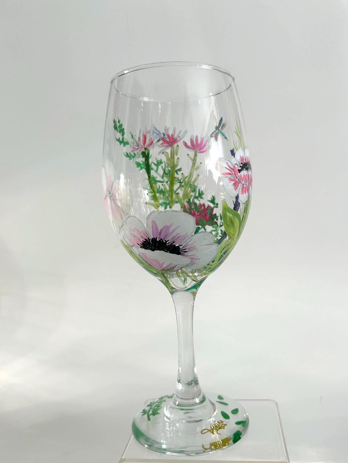 Hand-painted Wine Glasses, Personalized Wine Glasses, Hand-painted ...