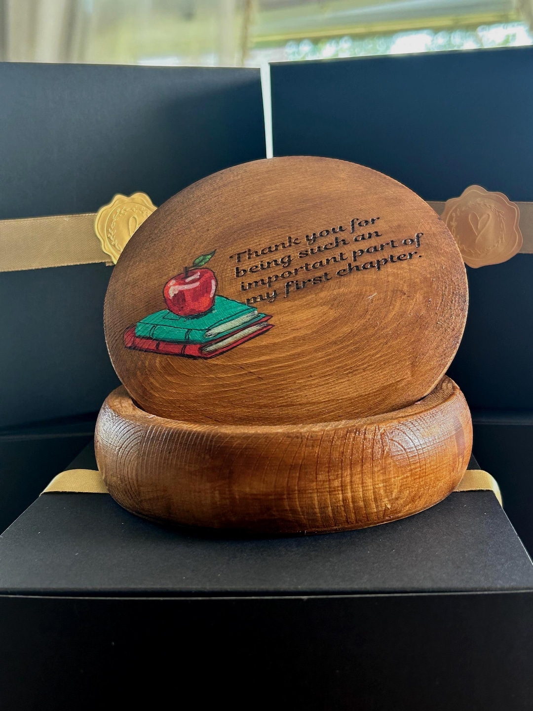 Personalized Wooden Jewelry Box | Engraved Keepsake Gift for Teacher ...