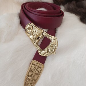 Handcrafted Leather Norsman's Belt, Viking Belt, Custom Size + Color - Etsy