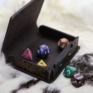 Book Box With Viking Norse Motif Engraved Wood Stash Box - Etsy