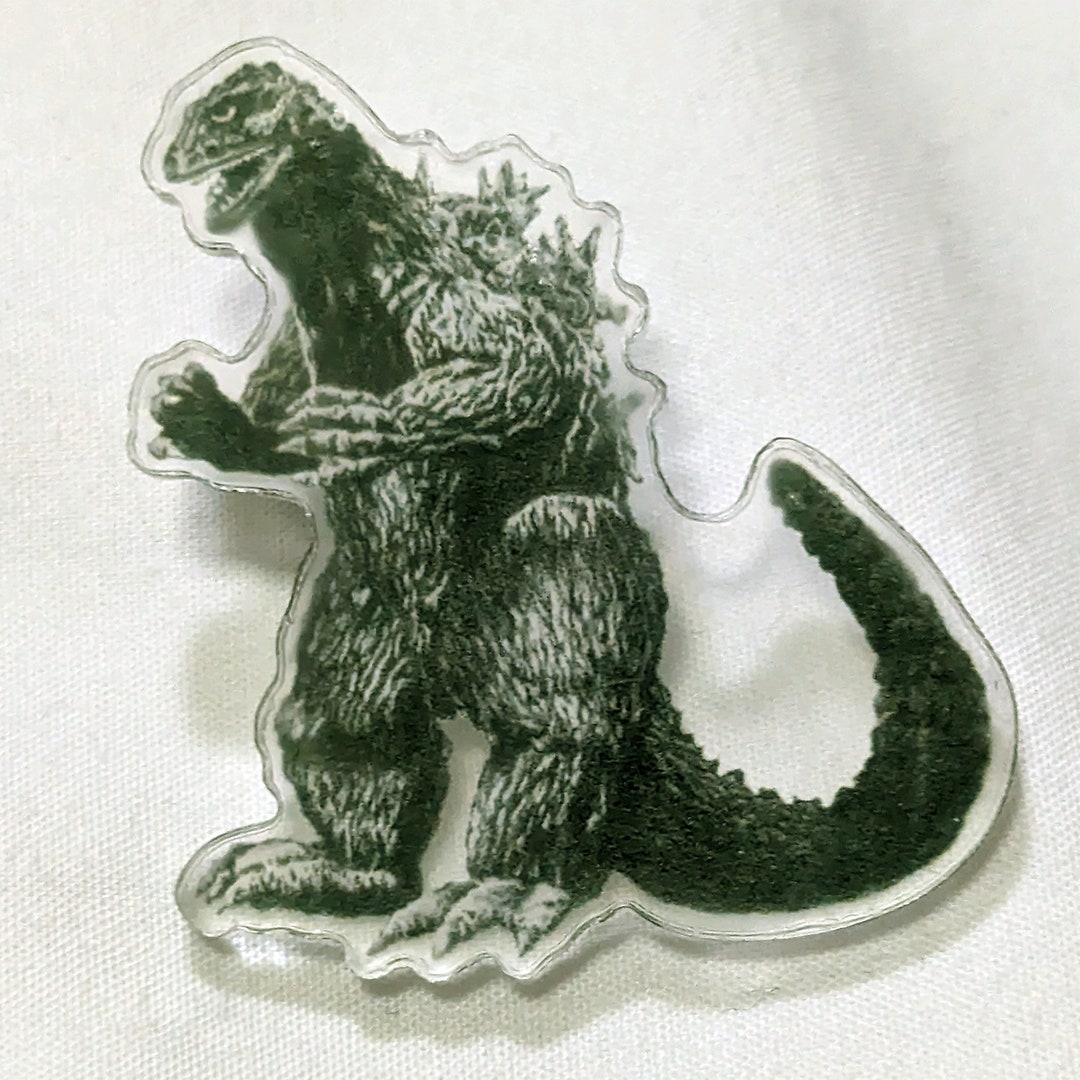 Godzilla 1.5" Acrylic Pins - Etsy