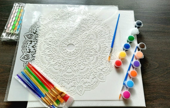 Mandala Art Kit Craft Kit for Adults Do It Yourself Gift | Etsy