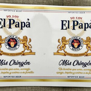 Modelo Beer Mug, El Papa Mas Chingon, Gift for Dad, Father’s Day ...