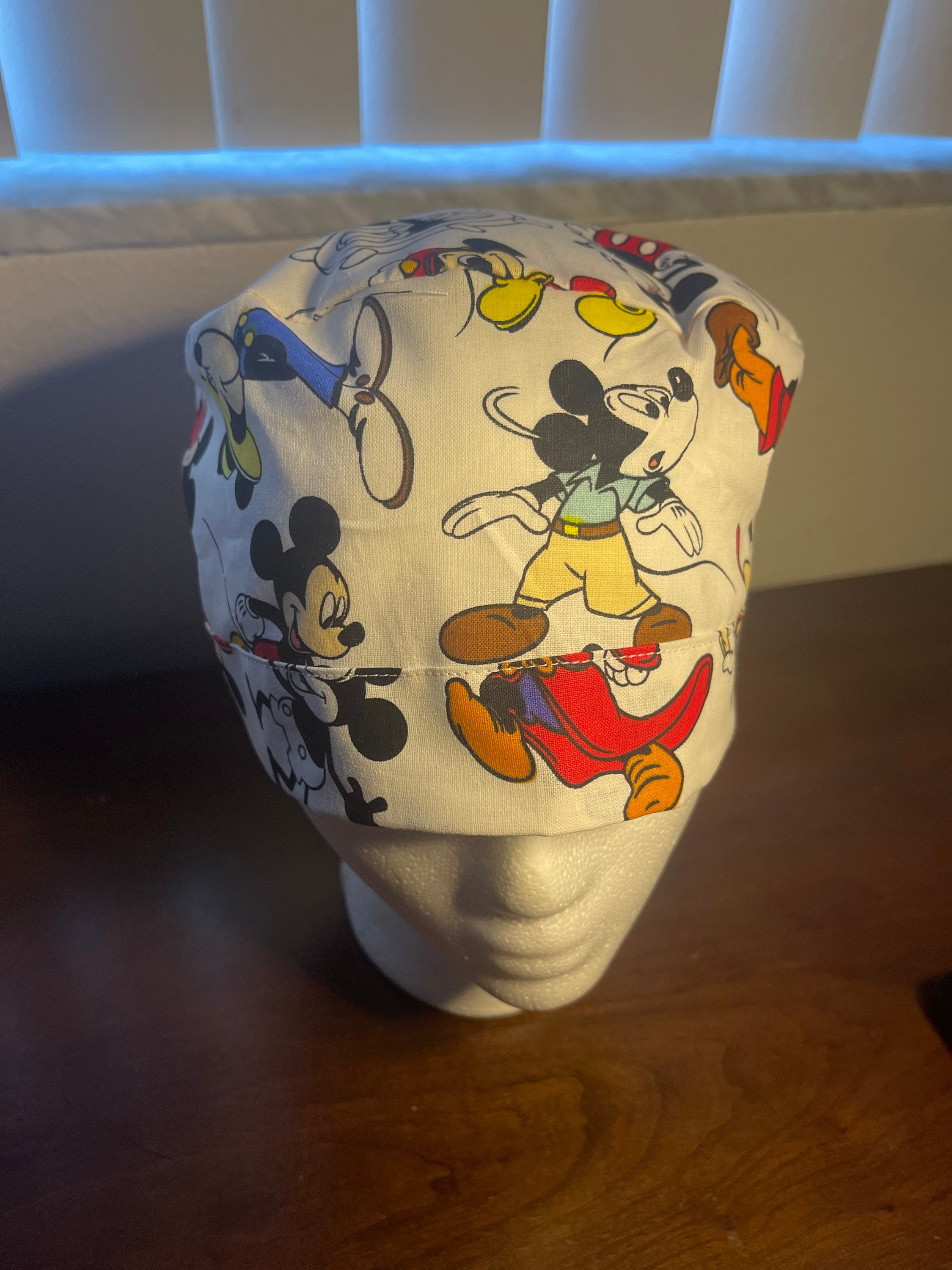 Generations of Mickey Mouse Ponytail Scrub Cap for Nurses - Etsy
