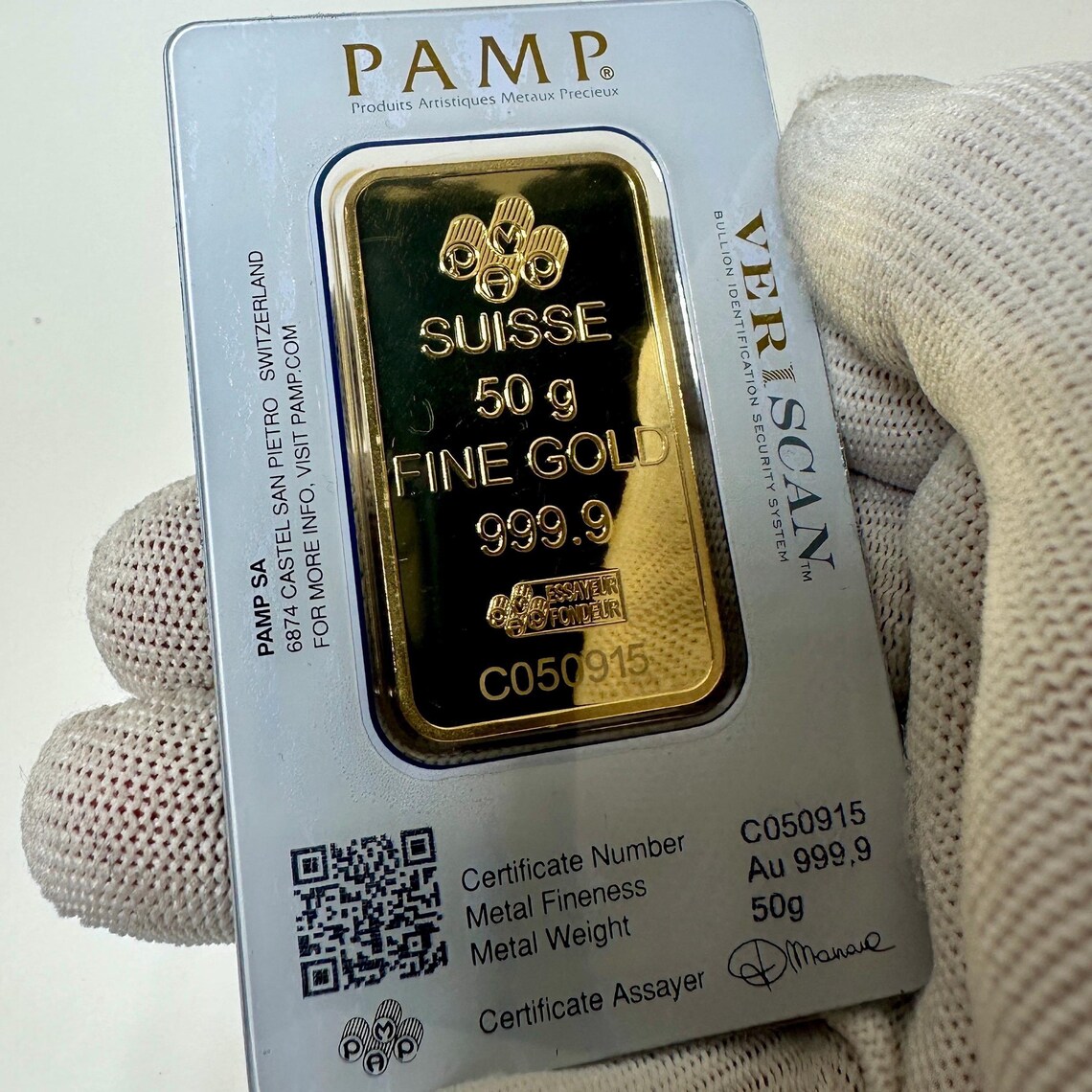 REPLICA Gold Bar 50 Gram AAA Replica Gold-plated Bullion Ingot - Movie ...
