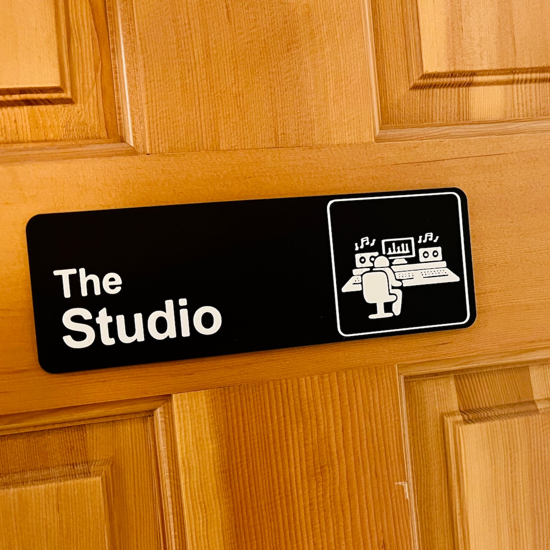 Music Studio Sign - Recording Studio - Producer Audio Engineer Plaque ...