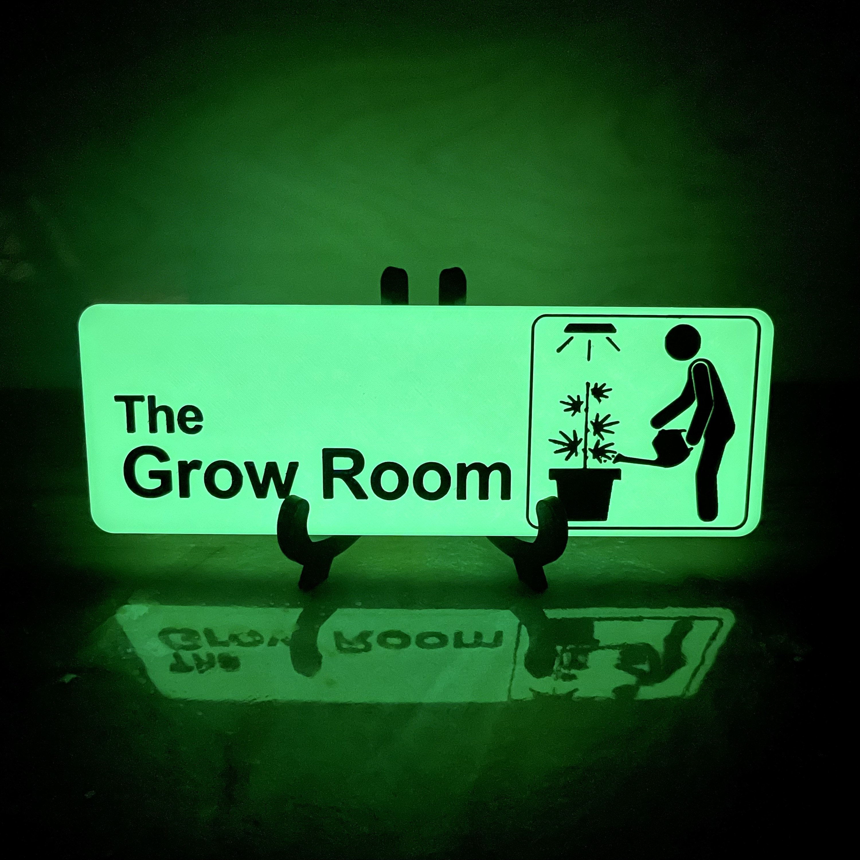 The Grow Room Sign - Glow in the Dark - Stoners Decor - Green Growers ...
