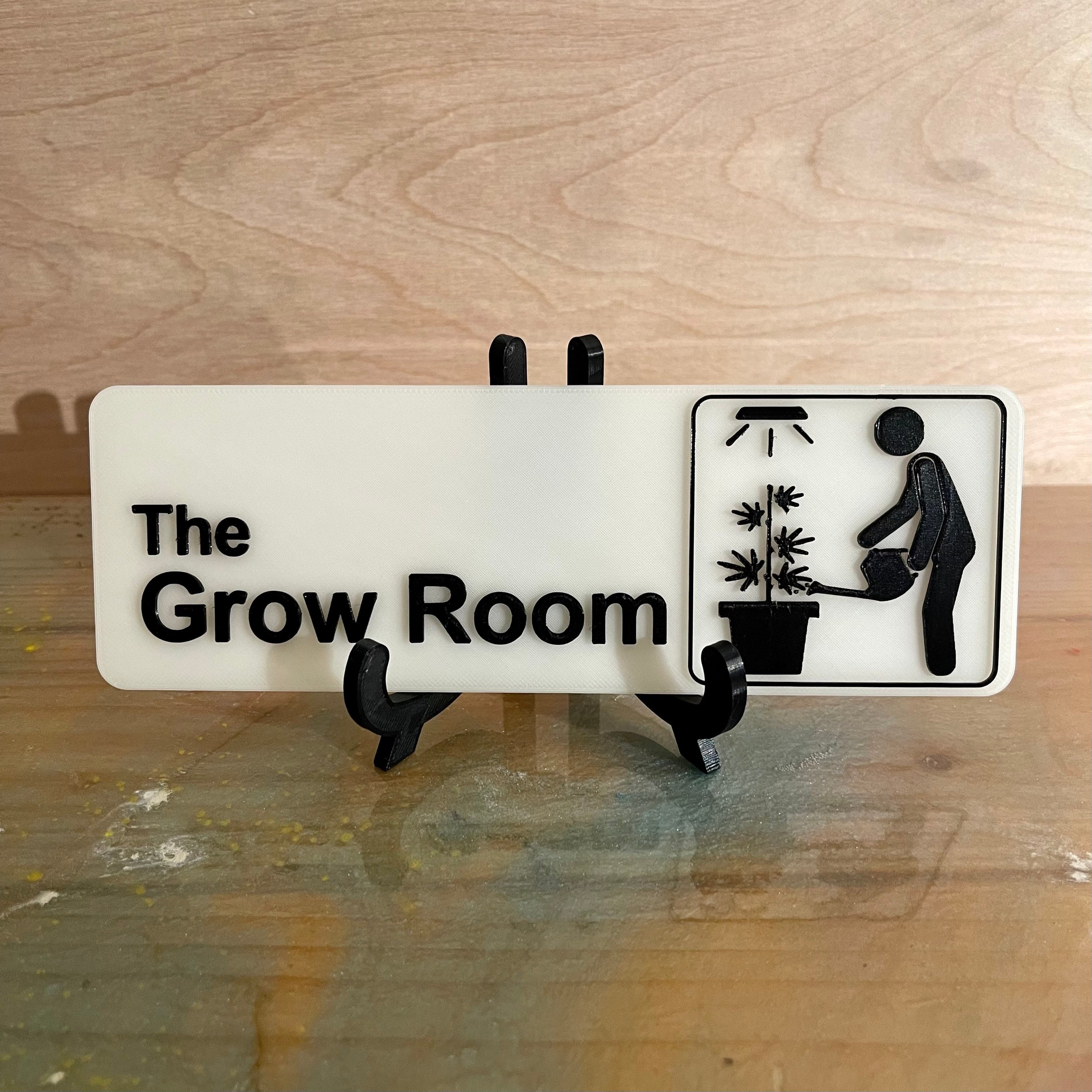 The Grow Room Sign - Glow in the Dark - Stoners Decor - Green Growers ...