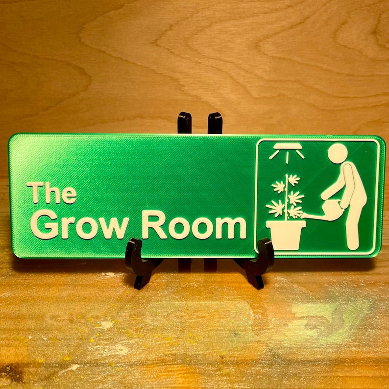 The Grow Room Sign - Glow in the Dark - Stoners Decor - Green Growers ...