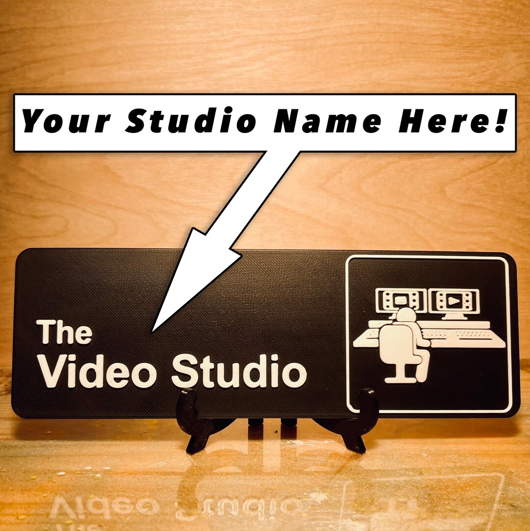 Personalized Video Studio Sign - Cinematography Plaque - Etsy