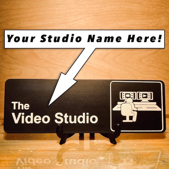 Personalized Video Studio Sign Cinematography Plaque - Etsy