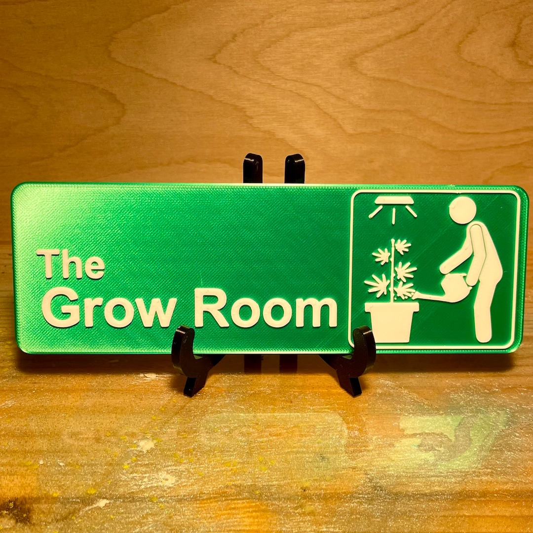 The Grow Room Sign - Weed/marijuana Growing Plaque (GW) - Etsy