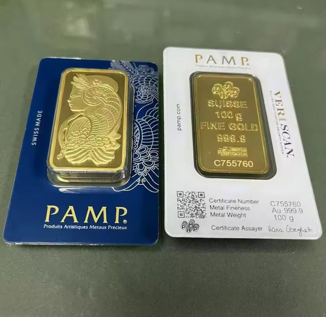 REPLICA Gold Bar 100 Gram AAA Replica Gold-plated Bullion Ingot - Movie ...