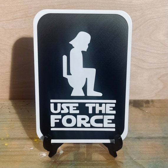 Funny Star Wars Bathroom Sign Use the Force Storm Trooper - Etsy