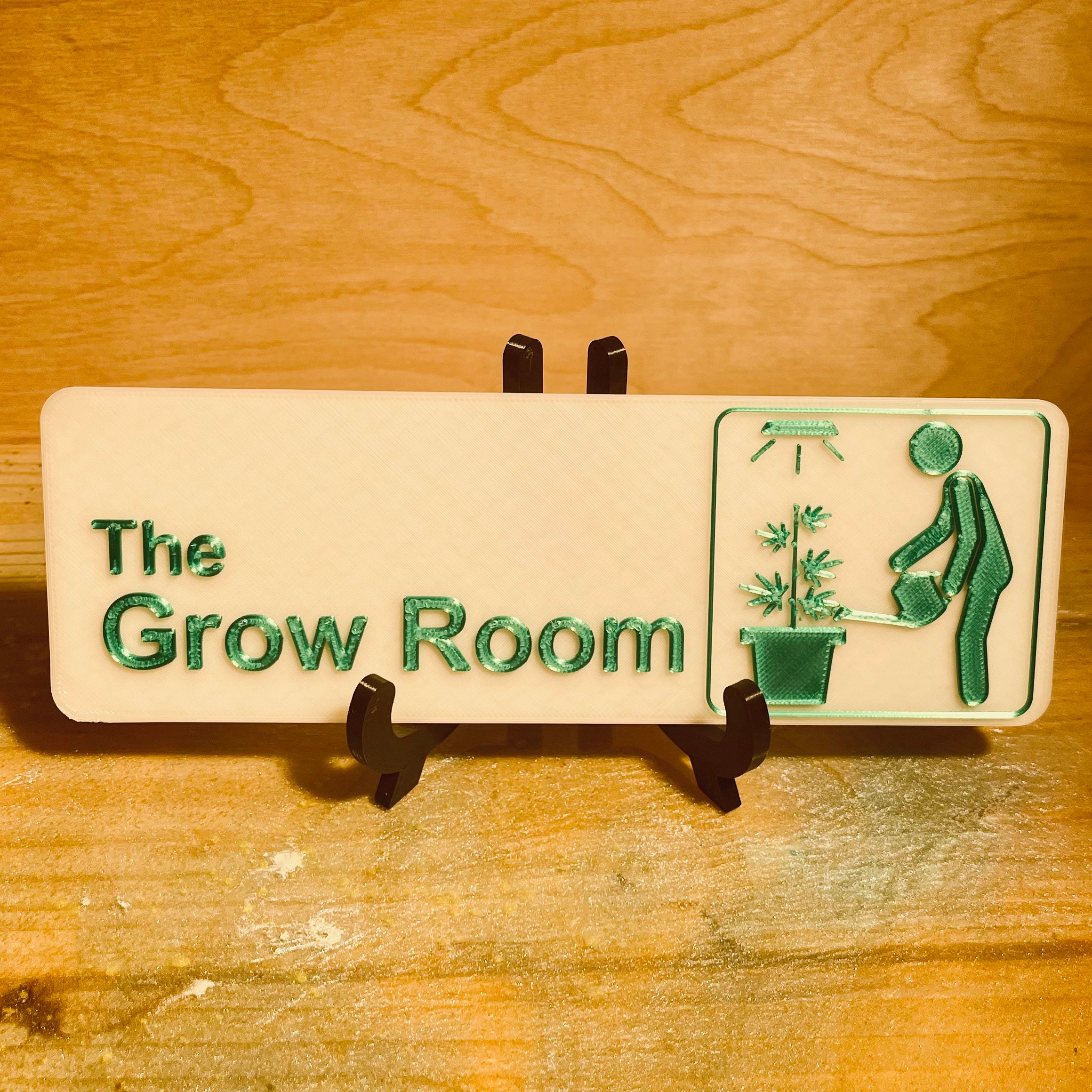 The Grow Room Sign - Glow in the Dark - Stoners Decor - Green Growers ...