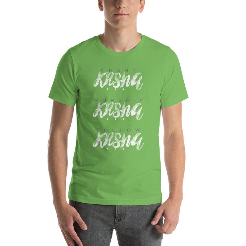 Chant Krsna Worship Krishna - Short-sleeve Unisex T-shirt - Etsy