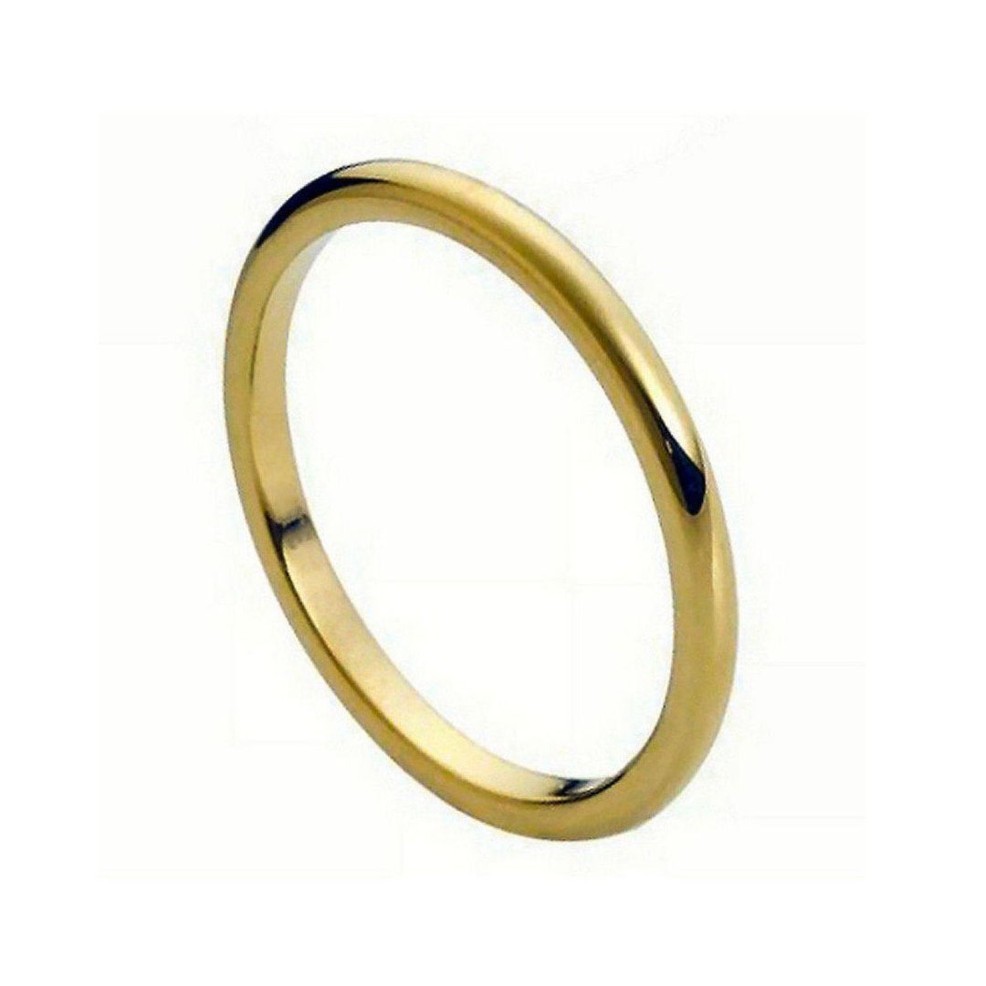 Thin Gold Stacking Ring 2mm Thin Ring Minimalist Ring Tungsten Gold ...