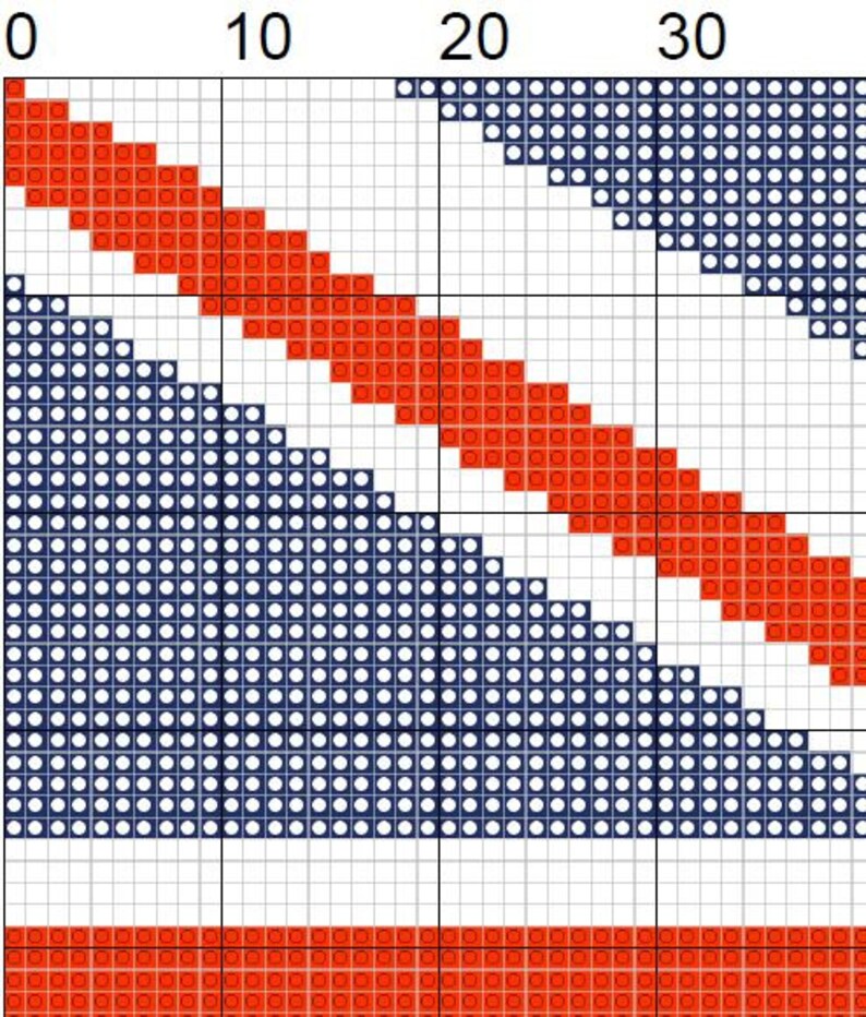 Union Jack Cross Stitch Pattern - Digital Download PDF - Etsy UK
