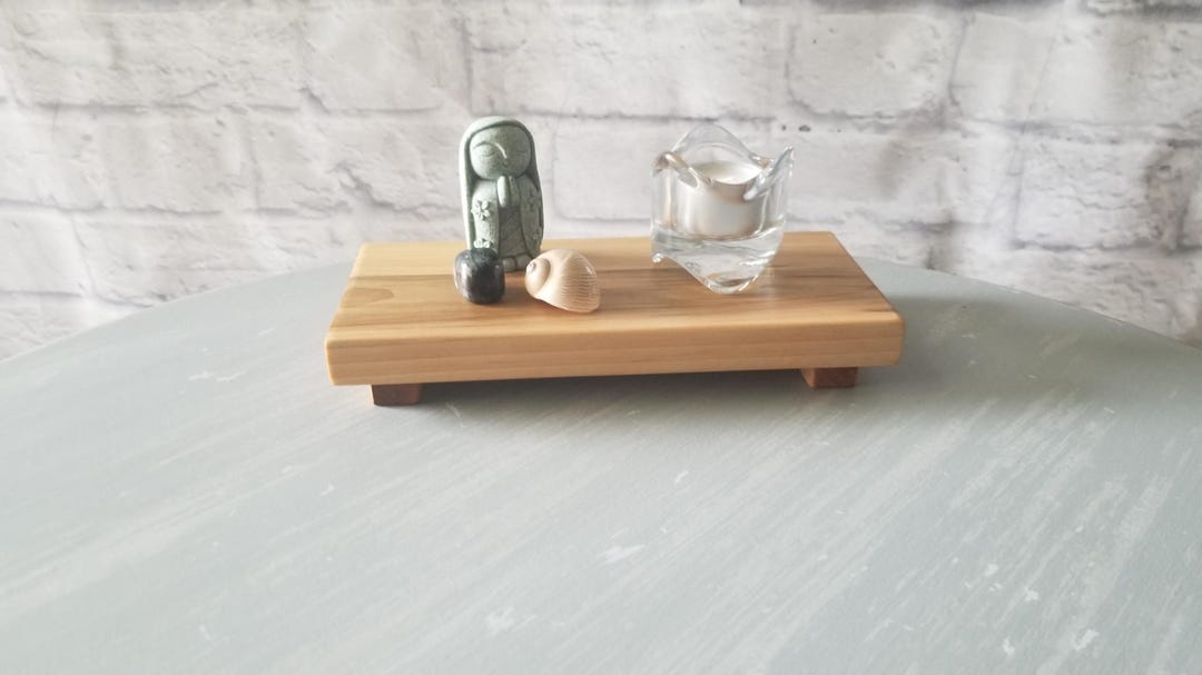 Yoga Meditation Prayer Altar Shrine Small Table Raised Wood Riser ...