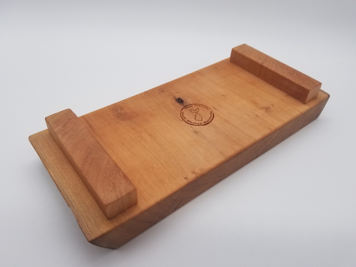 Live Edge Black Cherry Hardwood Decorative Raised Tray Art Display ...