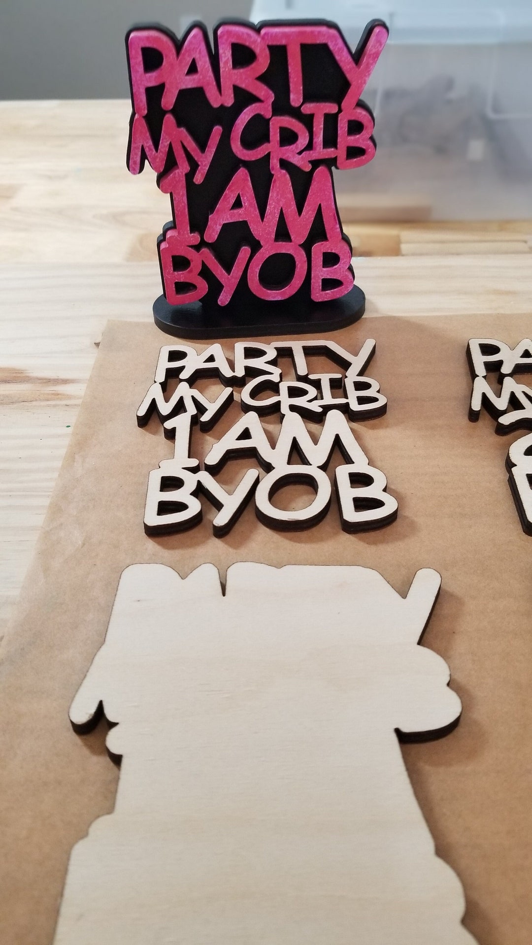 Party My Crib BYOB Baby's Room Sign SVG Digital Download for Glowforge ...