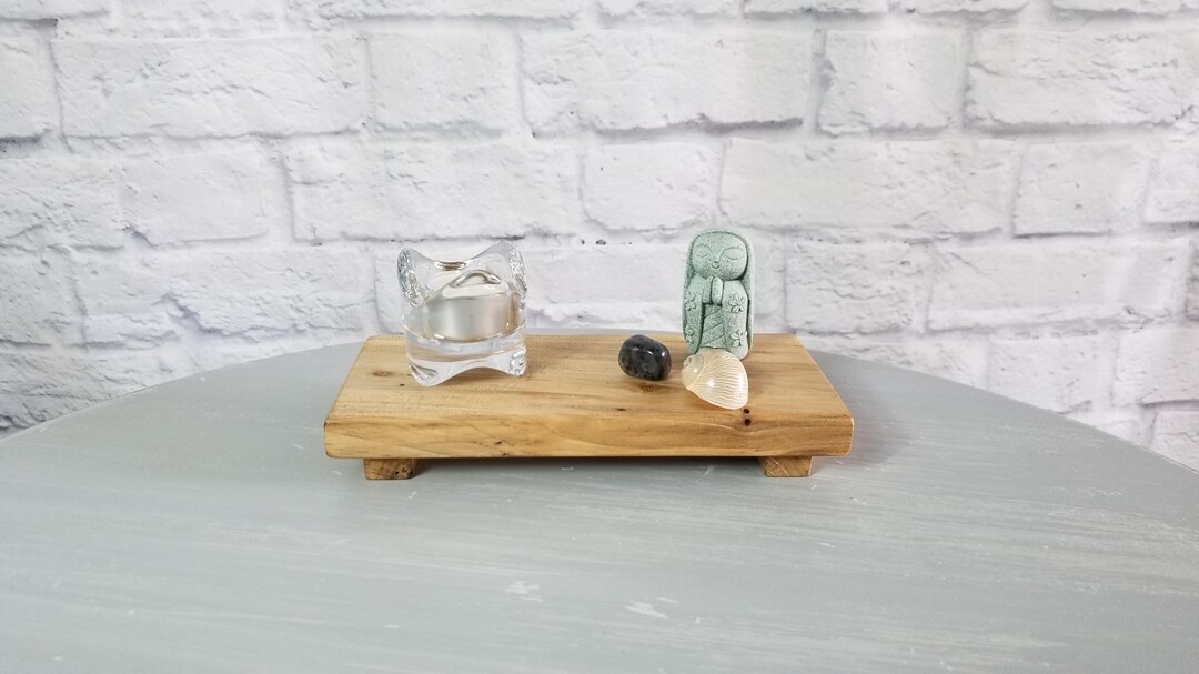Yoga Meditation Prayer Altar Shrine Small Table Raised Wood Riser ...