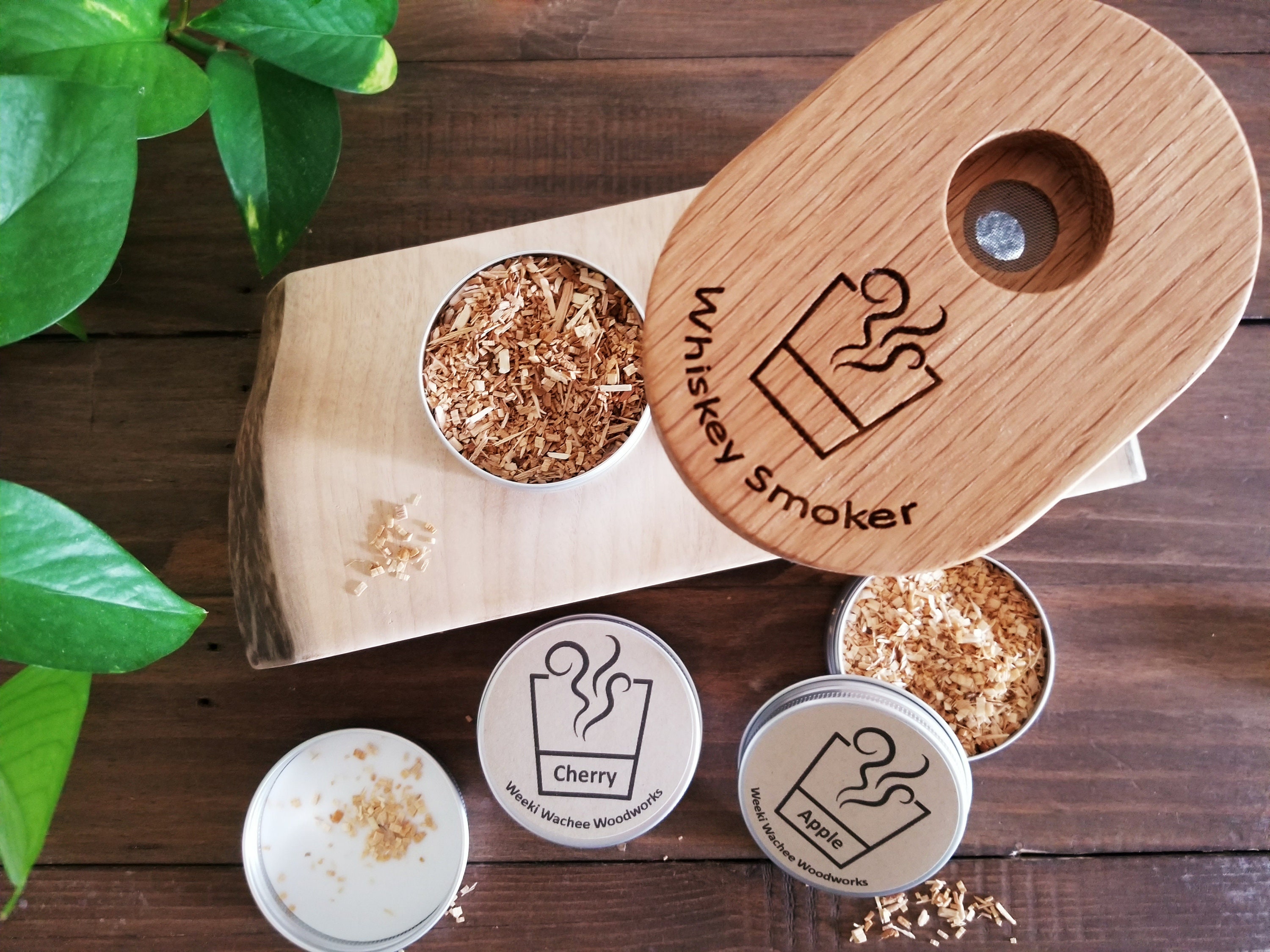 Custom White Oak Whiskey Smoker, You Can Customize It Cocktail Smoker ...