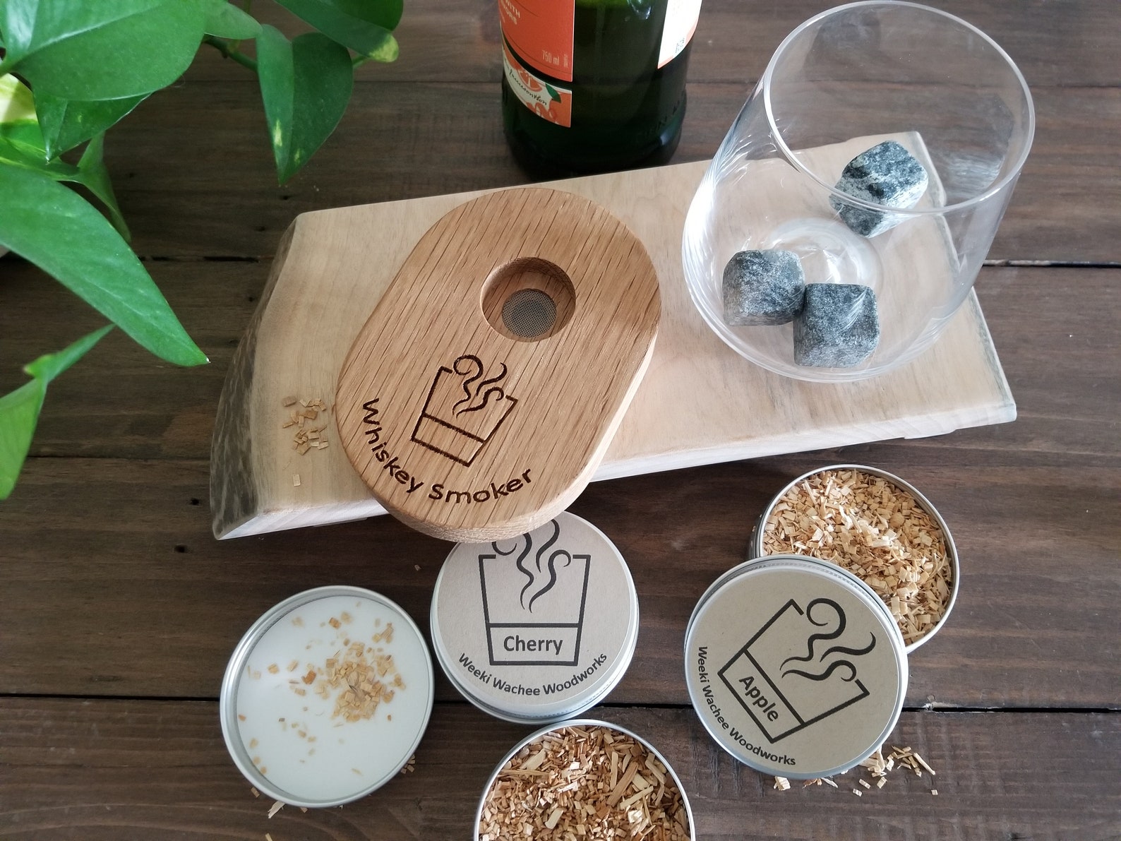 Custom White Oak Whiskey Smoker, You Can Customize It! Cocktail Smoker ...