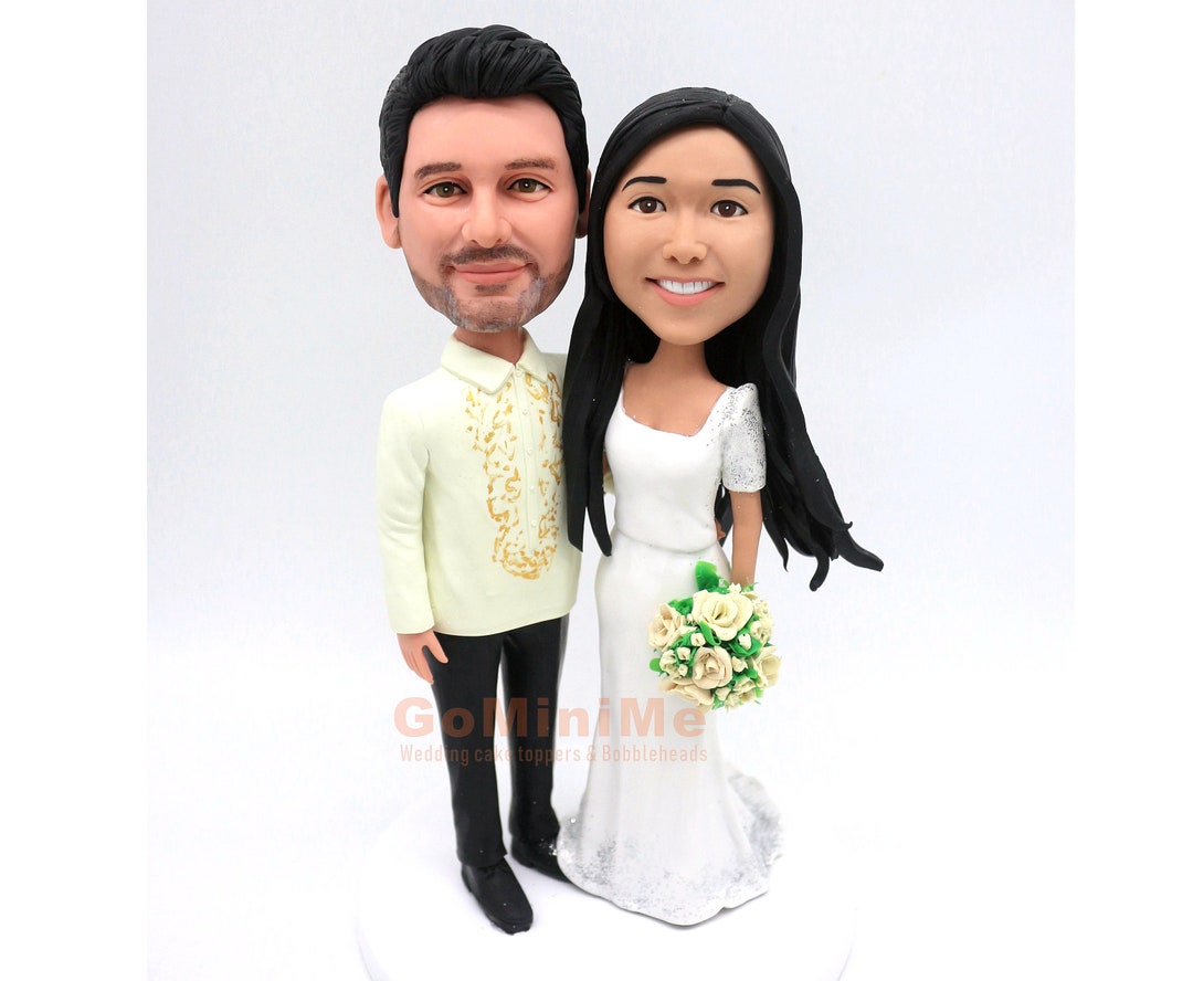 Wedding Topper Cake Toppers Wedding Bobblehead Custom Cake Topper ...