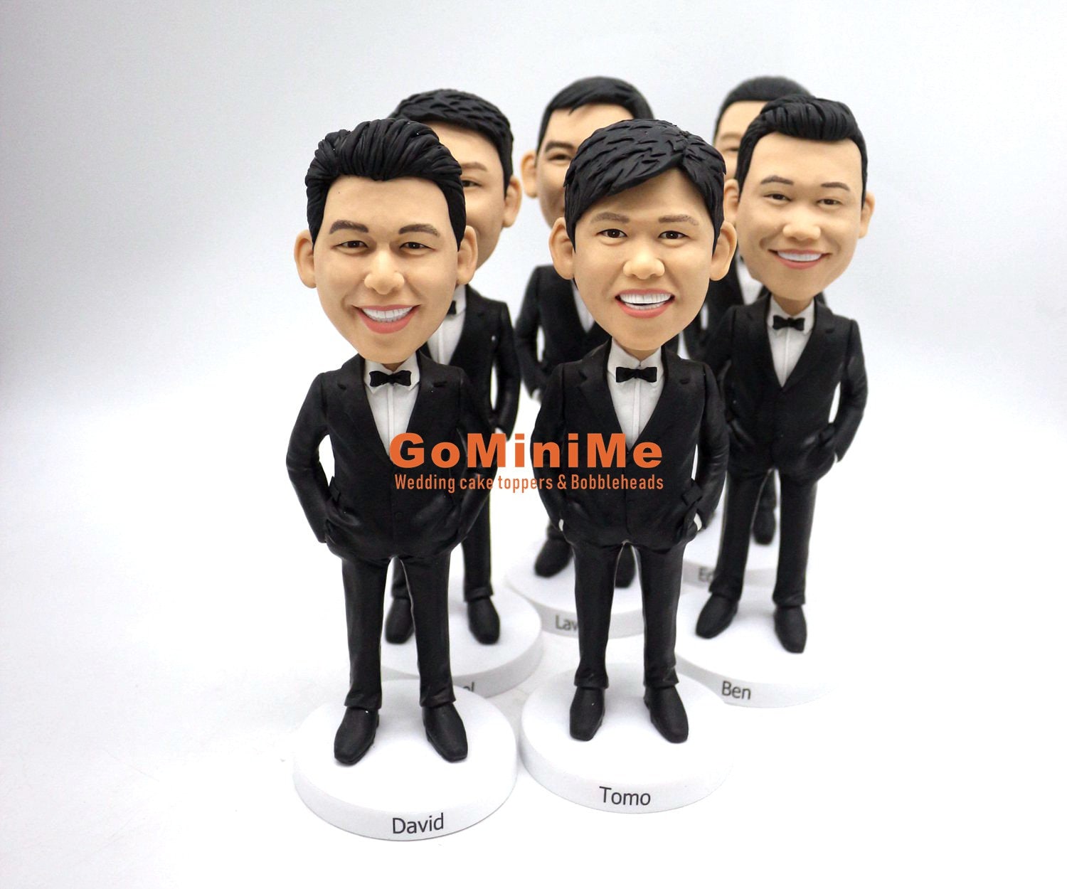 Groomsmen Gift Set of 1-10 Groomsman Bobble Head Best Man - Etsy