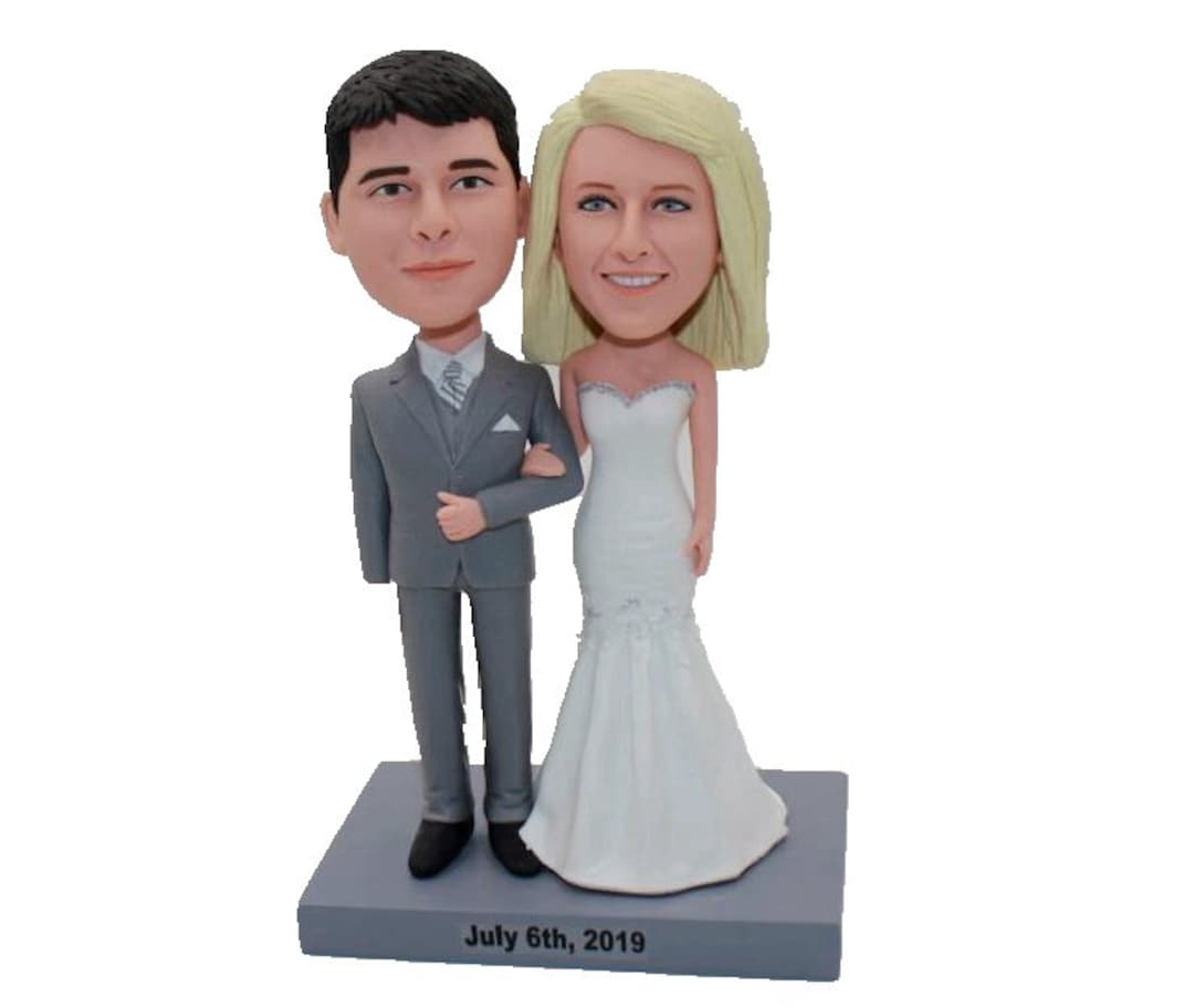 Custom Wedding Cake Toppers, Personalized Wedding Topper Bride and ...