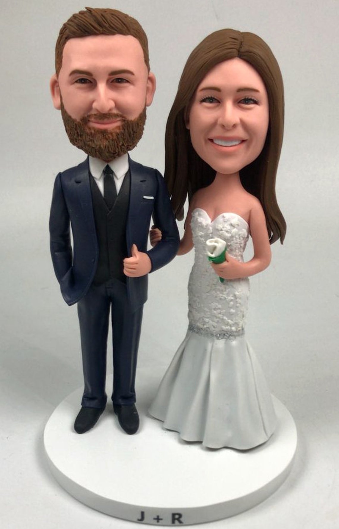 Custom Wedding Cake Toppers Figurines Personalized Made From | Etsy