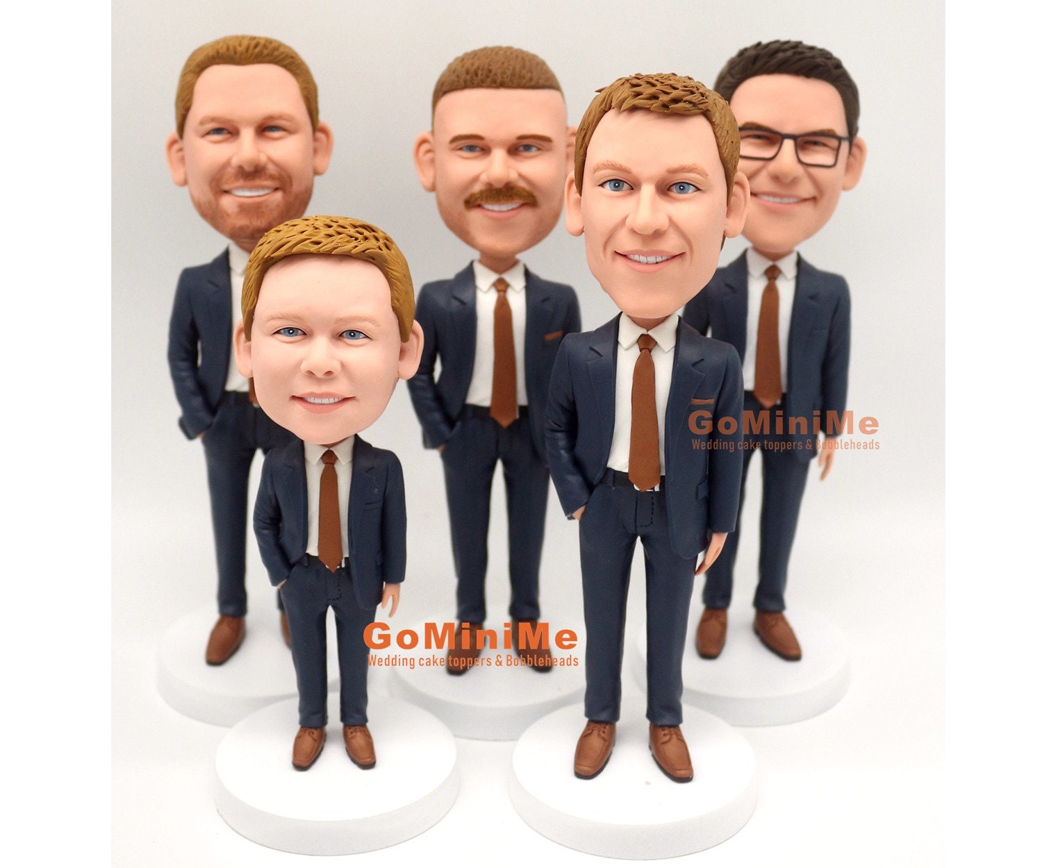 Cool Groomsmen Gift Ideas 1-20 Groomsman Bobble Head Figurines Ring ...
