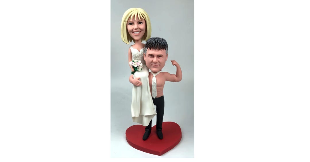 Custom Cake Toppers Funny Bodybuilder Groom Wedding Cake Toppers Make ...