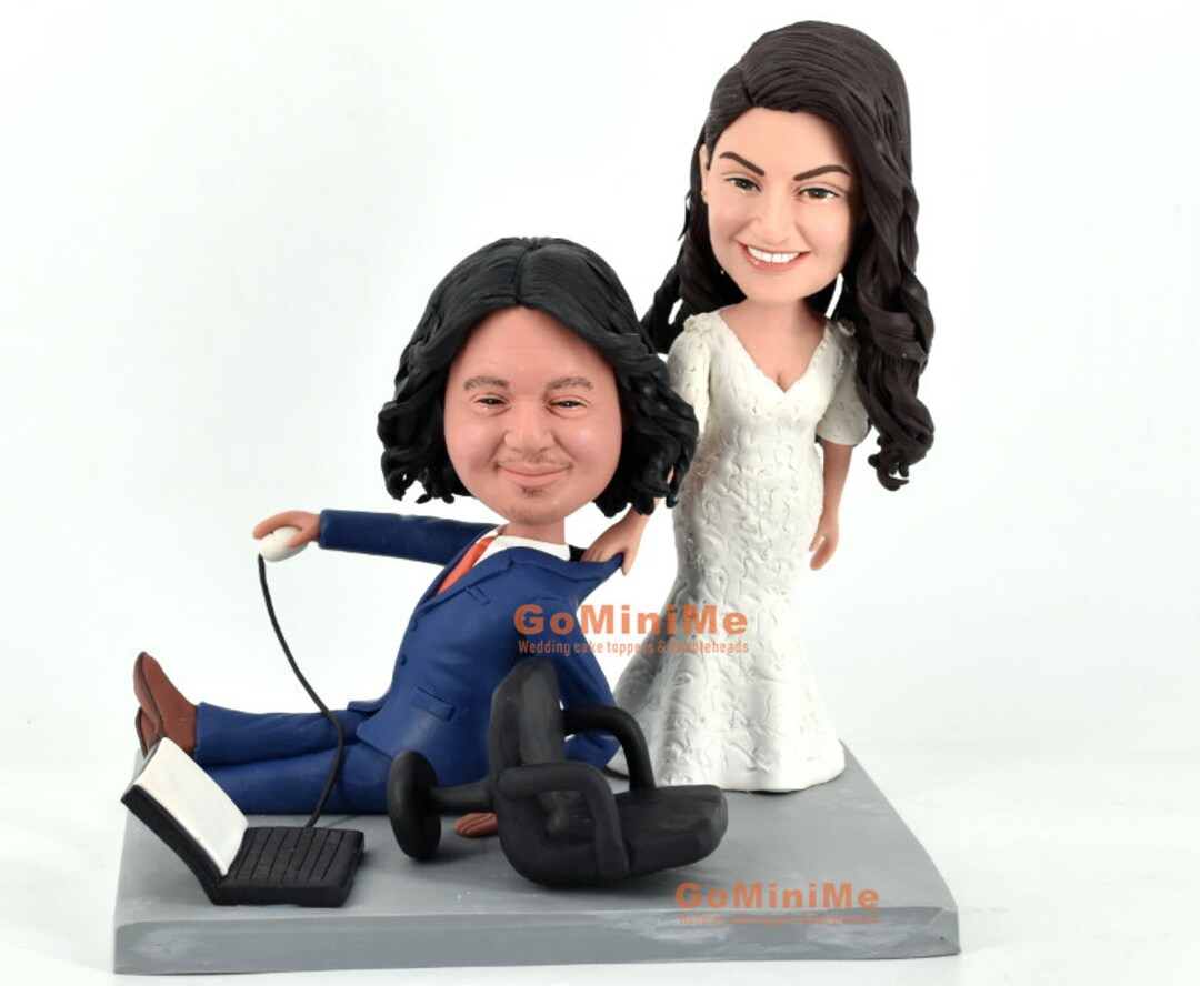 Wedding Gifts Ideas for Gamer Groom Custom Cake Topper Personalized for ...