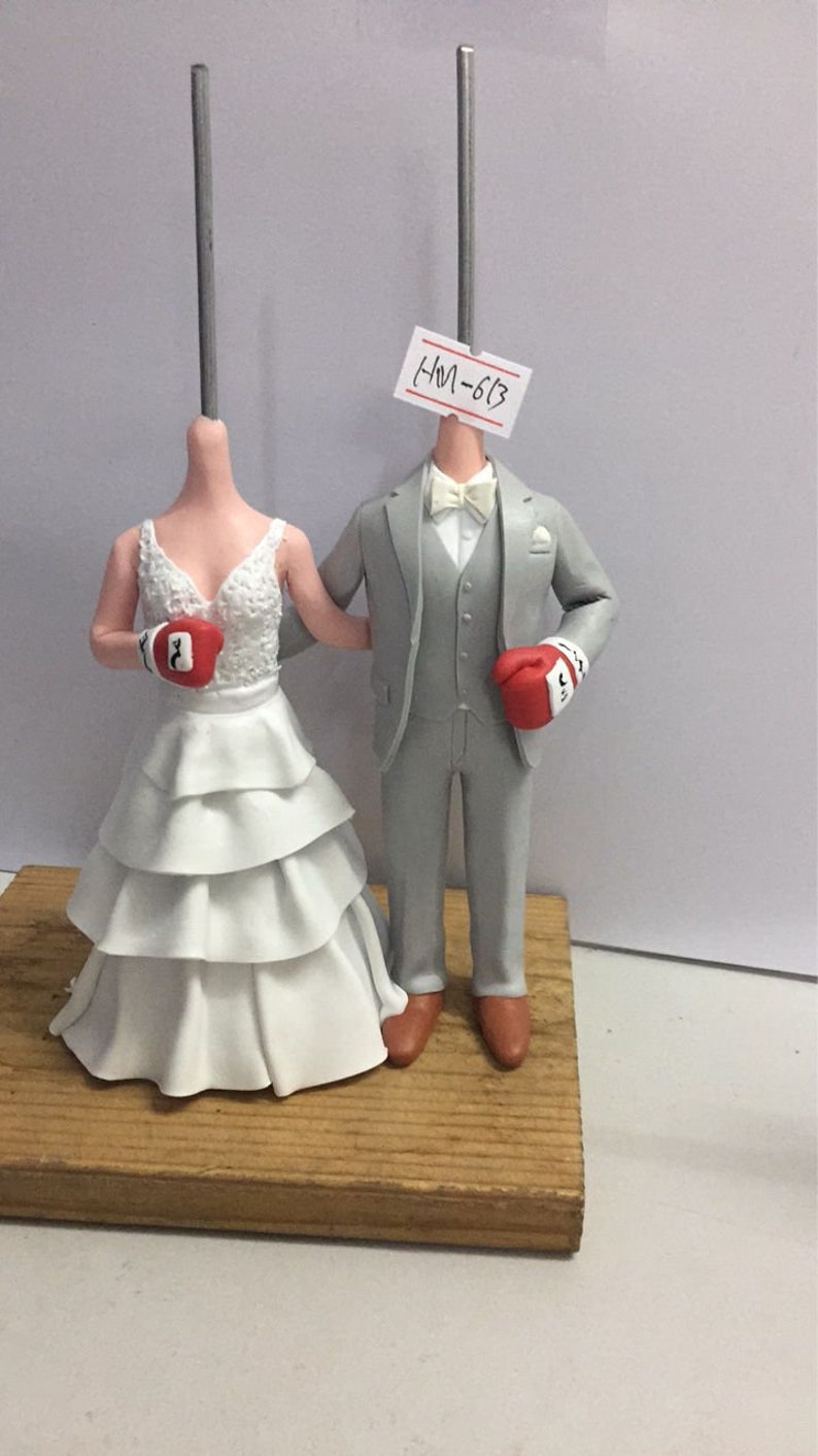 Custom Wedding Cake Toppers Boxing Couple Wedding Toppers Make From ...