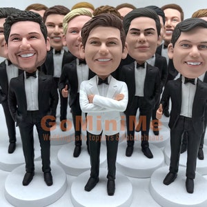 Custom Groomsmen Bobbleheads, Personalized Gift Set - Etsy