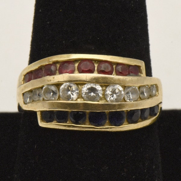 Red White and Blue Ring - Etsy