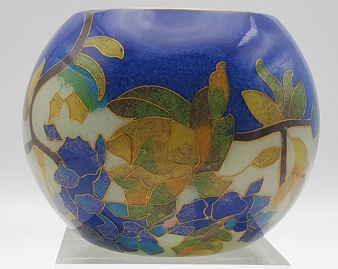 William Yee - Translucent Cloisonne Grapevine Motif Vase - Etsy