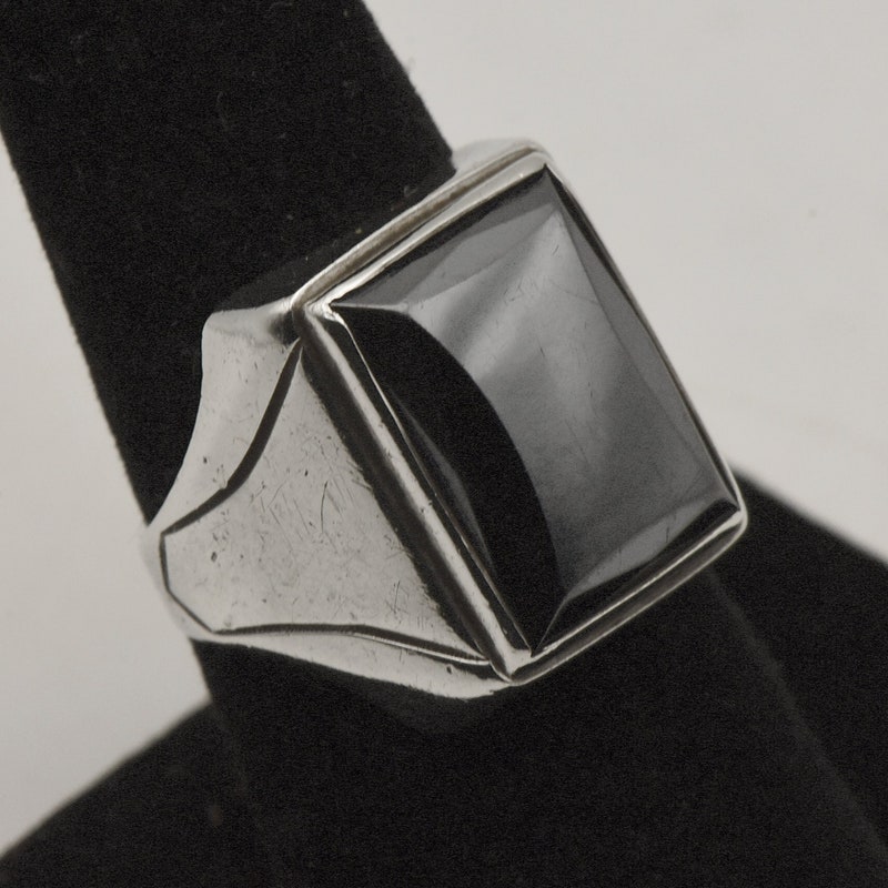 Hematite Ring - Etsy