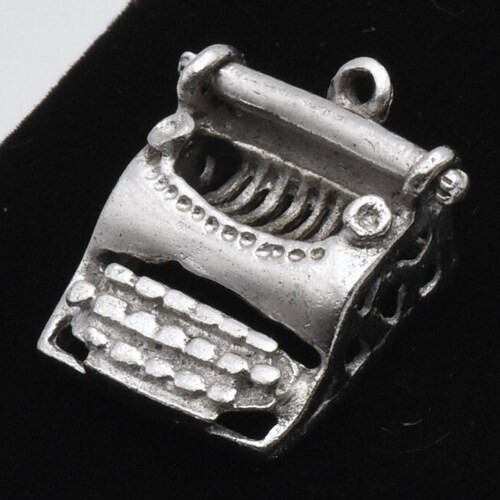 Silver Movable Typewriter Necklace Sterling Silver - Etsy