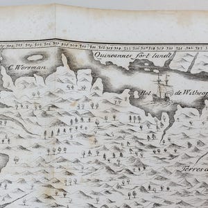 Antique "champlain's Map of New France 1632" 1850 Facsimile - Etsy