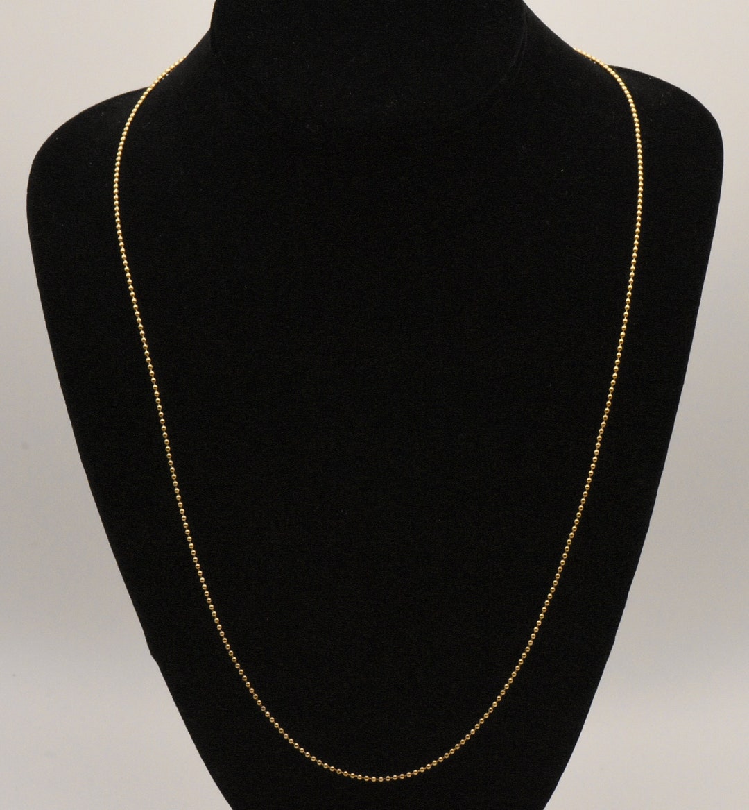 Vintage Vermeil Ball Link Chain Necklace - 24" - Etsy