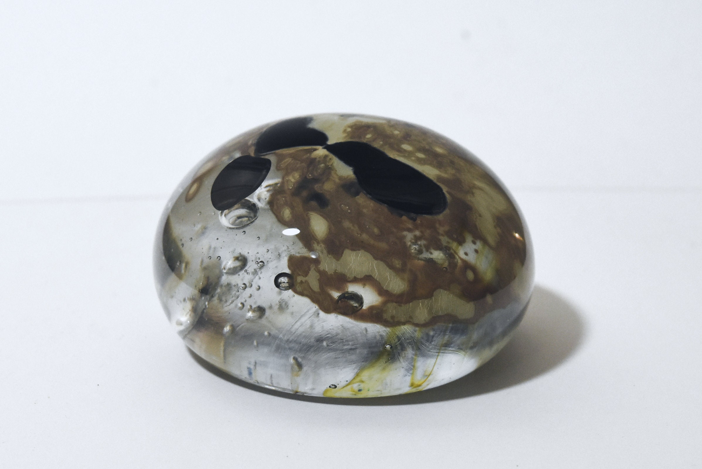 Dome Paperweight With Tribubbles and Surface/undersurface - Etsy